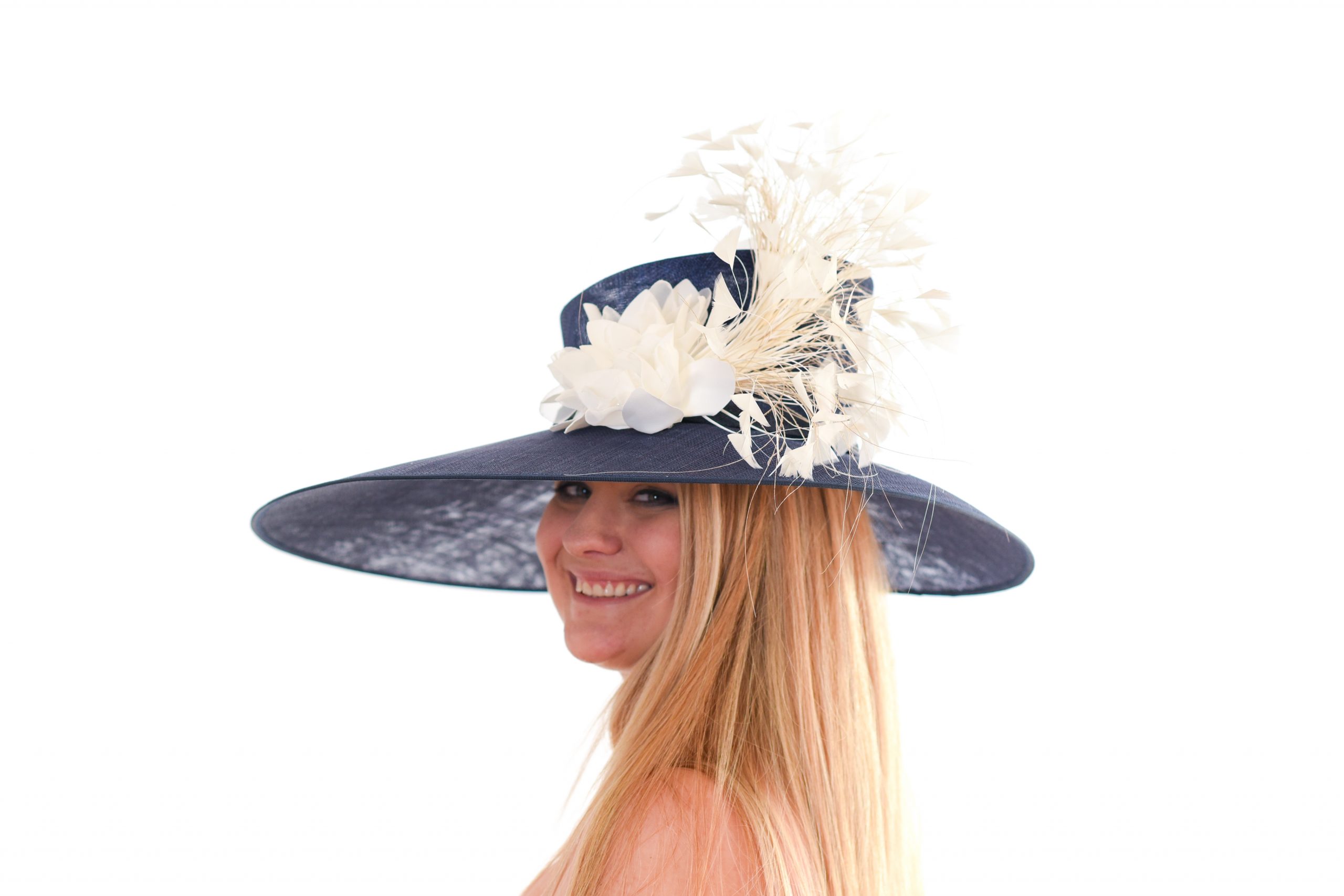 Blue Magnolia Hat - Leanne Cairns Millinery