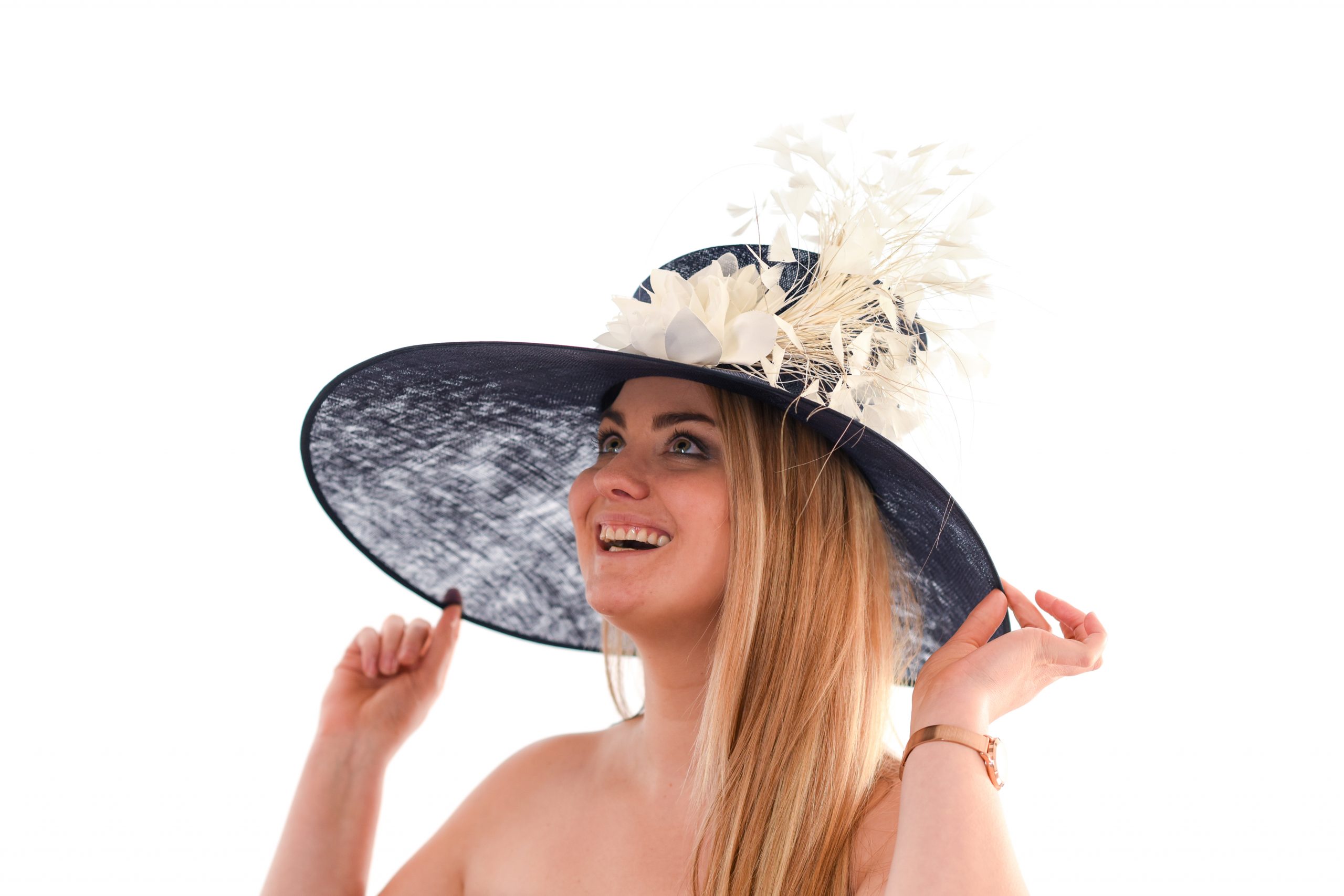 Blue Magnolia Hat - Leanne Cairns Millinery
